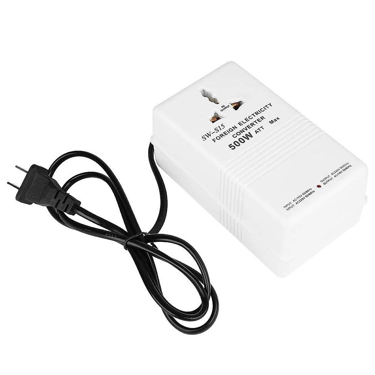 SW-S15 500W Step Up/Buck Channel Voltage Converter Transformer CN Plug International Travel Worldwide Adapter