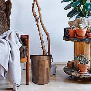 Luxshiny Retro Trash Can Pressure Waste Bins Kitchen Trash Cans Bedroom Bin Small Wastebasket Small Trashcan Dustbin Retro Garbage Can Pp Environmental Protection Material