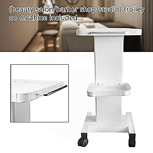 Beauty Salon Trolley Cart with Wheels,Mobile Salon Spa Rolling Cart Esthetician Machine Cart with Trays Hairdressing Storage Service Instrument Cart,Max Load 110lbs