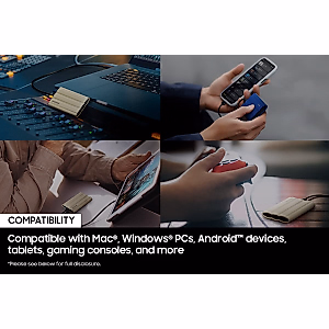 SAMSUNG T7 Shield Water Resistant SSD Portable Hard Drive 1TB - Black