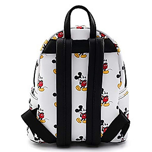 Loungefly Disney Mickey Mouse All Over Print Womens Double Strap Shoulder Bag Purse