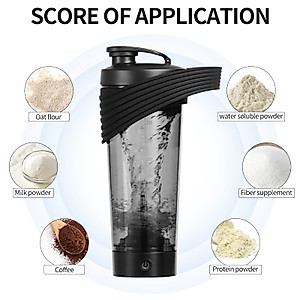 Electric Protein Shaker Bottles, Portable Mixer Cups, 28Oz Large Capacity Blender Bottles, Made with Tritan - BPA FREE, Rechargeable Powerful for Smooth Protein Shakes