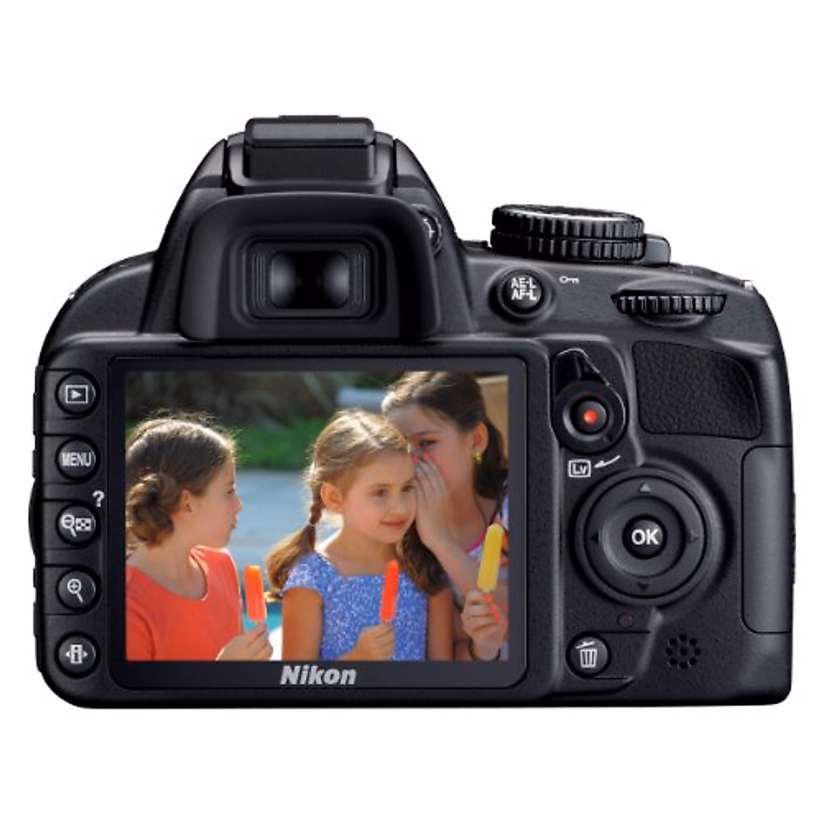 Nikon D3100 14.2MP DSLR Camera with AF-S DX 18-55mm f/3.5-5.6 VR Zoom Lens - (Black) (Discontinued) (Renewed)