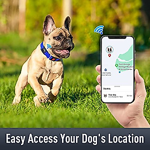 Erbine Airtag Dog Collar for Small Dogs, Reflective Dog Collars with AirTag Holder, Soft Padded & Safety Locking Buckle, Nylon Pet Collar Adjustable for All Breeds, NavyBlue