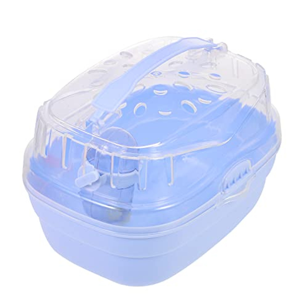 Balacoo Hamster Cage Small Animal Travel Carriers Portable Cages with Water Bottle Transparent Travel Carry Case Outdoor