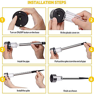 ZHUANYIYI 10pcs, Outdoor Solar Lights, Garden Lawn Landscape Lights, Home Garden Pavement Lights, Waterproof Lights