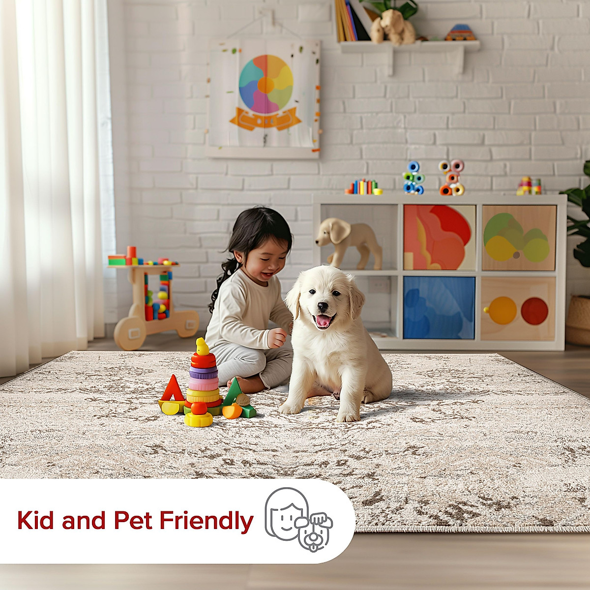 nuLOOM Freja Floral & Paisley 2x12 Runner Rug for Living Room Bedroom Dining Room Entryway Hallway Kitchen, Beige/Ivory