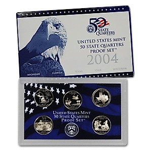 2004 S US Proof set 5 PCS In original packaging from mint State quarters Proof