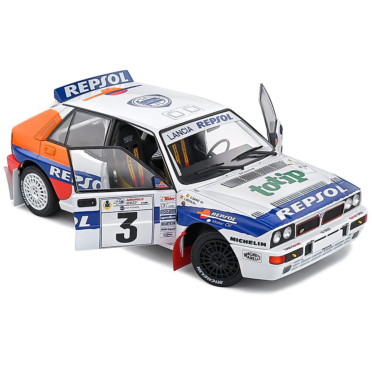 Lancia Delta HF Integrale #3 "Acropolis Rally (1993) "Competition Series 1/18 Diecast Model Car by Solido S1807802