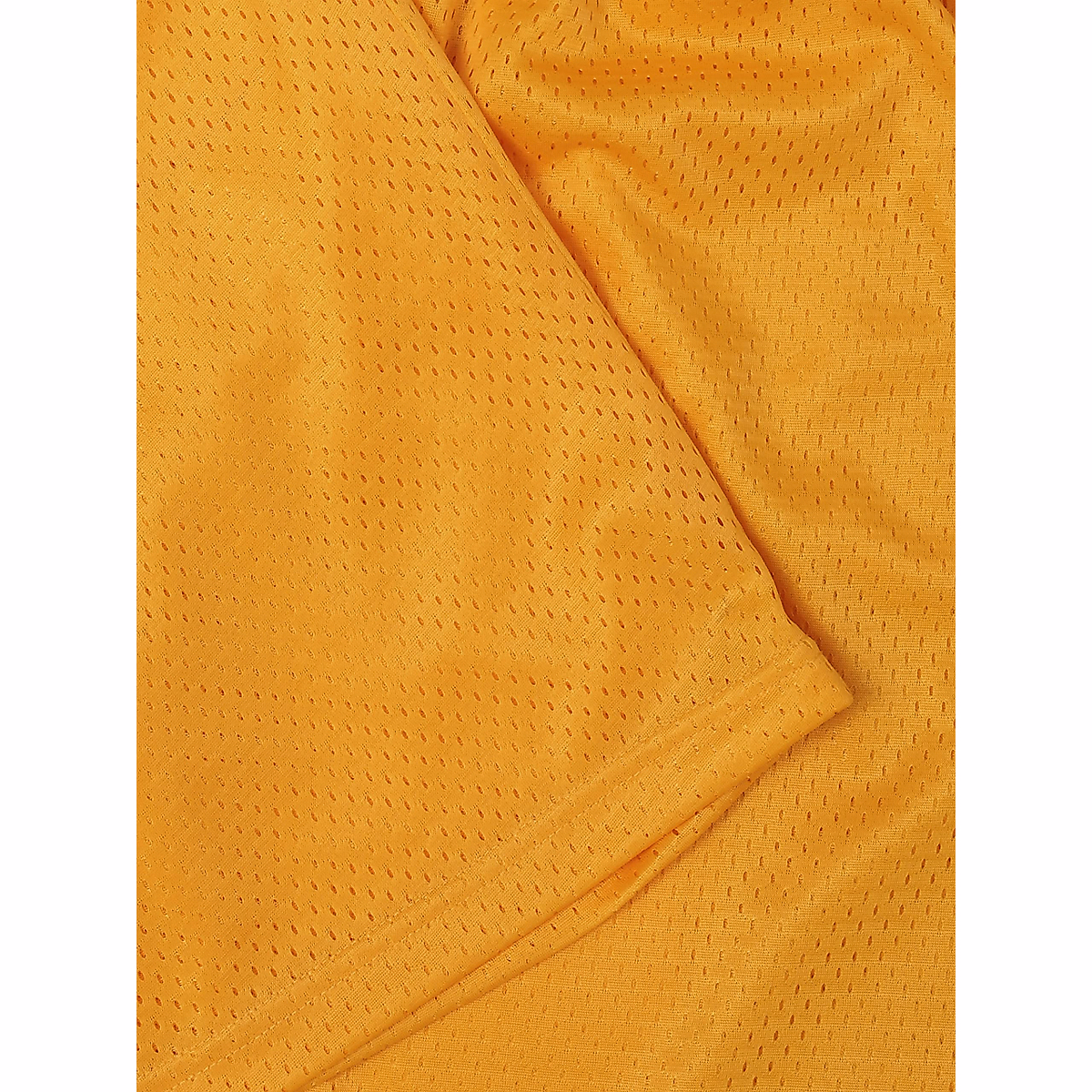 Hat and Beyond Mens Mesh Shorts Elastic Sports Gym Performance Workout Boxing Jersey Basketball Pants (X-Large, 1ih01_Yellow)