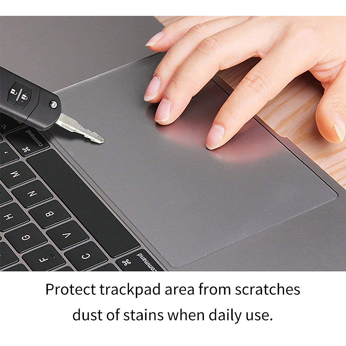 CaseBuy MacBook Air 15 inch Trackpad Protector Cover for 2025 2024 2023 MacBook Air 15.3" M4 M3 M2 Chip A3241 A2941 A3114 with Touch ID Clear Anti-Scratch Touch Pad Protector Skin -2PCS