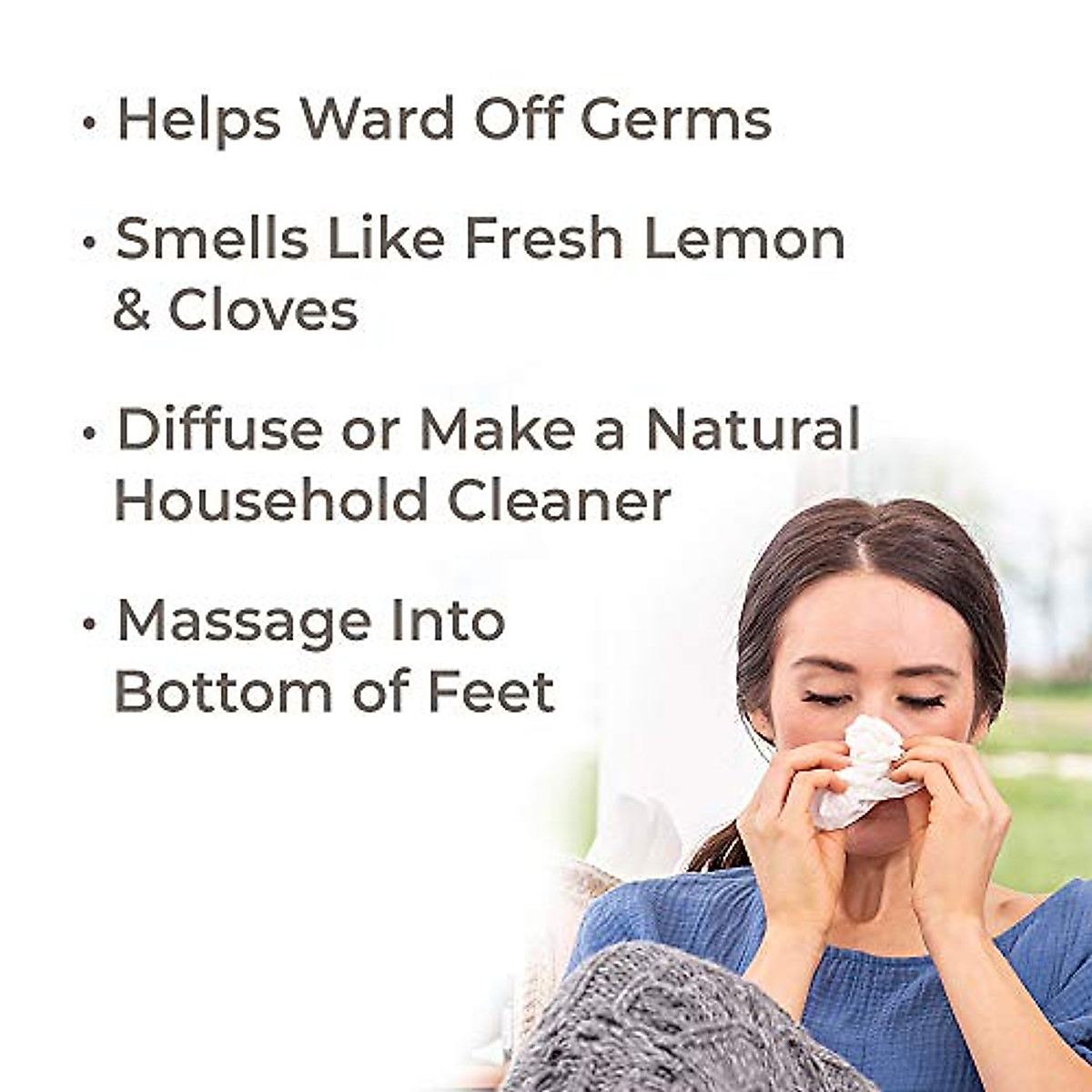 Plant Therapy Germ Fighter Essential Oil Blend 100% Pure, Undiluted, Natural Aromatherapy, Therapeutic Grade 30 mL (1 oz)