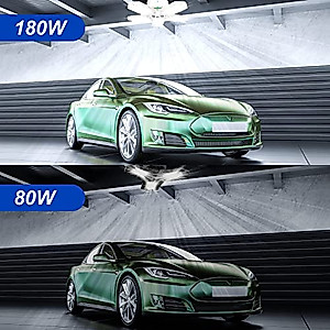 Led Garage Light 6 Pack, Led Super Bright Adjustable Panels Garage Light,180W Garage Lights Ceiling Led for Garage Basement