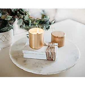 Elemental Coconut & Vanilla Scented Candles 10 Ounce 56 Hour Burn All Natural Soy Candle Vanilla Candle