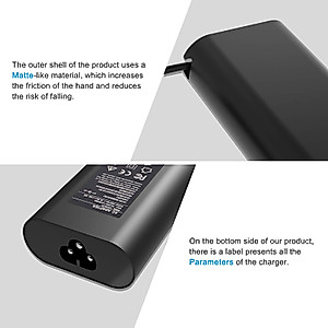 Mackertop 45W USB C Laptop Charger for Dell XPS 13 9360 9370 9300 9380 7390 2in1 Latitude 7390 2in1 7200 7370 5290 Inspiron 14 7437 Chromebook 5190 3100 3400 2in1, LA45NM150 0HDCY5 Power Supply Cord