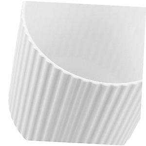 Didiseaon Kitchen Trash Can Bins Garbage Cans for Kitchen Mini Trash Can Bedroom Trash Can Kitchen Table Garbage Container Waste Bin Plastic Small Trash Can Household Simple White