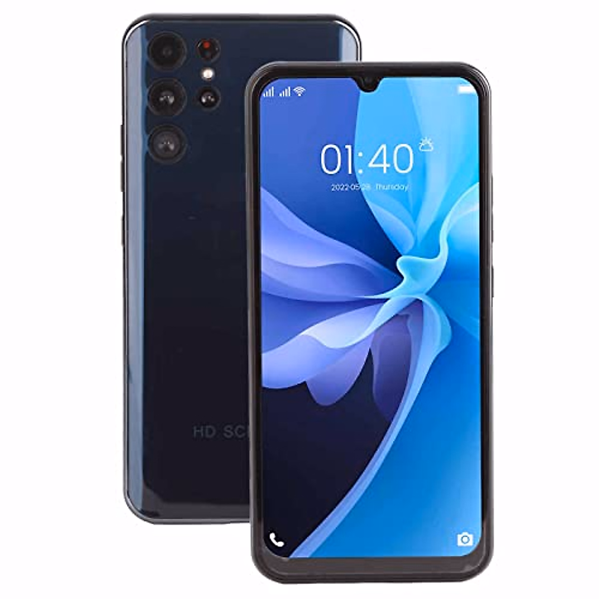 5G Unlocked Cell Phone, 6.4 Inch Super High Screen 1960x1080 High Definition Resolution, 6000mAh Battery 13MP Rear and 5MP Front Camera, Suitable for Calling Music(USA)