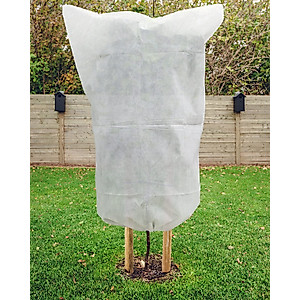 EAONE 12 Pack Plant Covers Freeze Protection, 32x 47'' Winter Frost Blankets for Outdoor Plants Reusable Plant Protector Drawstring Bags for Cold Frost Freeze Sun Protection Bird Insect Prevention