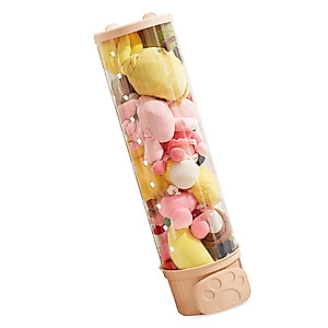 Mrisata Stuffed Animal Storage Tube,Stuff Animal Organizer,Stuffed Animal Zoo Storage, Transparent Stuff Animal Organizer Bucket with for Toy Organizer,Large Toy Storage Box (L)