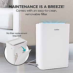 Ivation Air Sterilizer | Compact Portable Air Sterilizer for Home & Office | Built-In Timer, Sleep Function good For Use Around Children, Seniors, & Pets