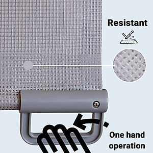 PETSTAR 72" Wide Retractable Baby Gate, Fence Safety Gate for Kids and Pets, 34" Tall, Extends to 72" Wide, Extra Wide Safety Baby Gate, Dog Gate for Indoor, Outdoor, Stairs, Doorways, Hallways (GREY)