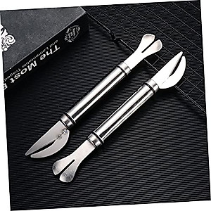Baluue toad fish opener frogmore cleaner scale peeler seafood tools prawn deveiner fish cleaning kit fish skin graters pelador de camarones fish maw crab tools scales Stainless steel 2Pcs