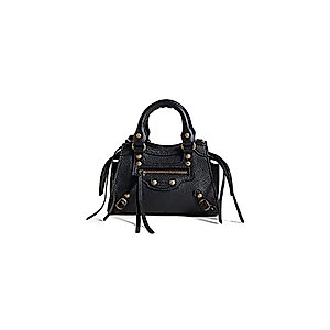 Balenciaga Women's Pre-Loved Black Calfskin Neoclassic Min, Black, One Size