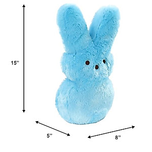 Animal Adventure | Shaggy Bunny Peeps | 15” Collectible Plush | Blue