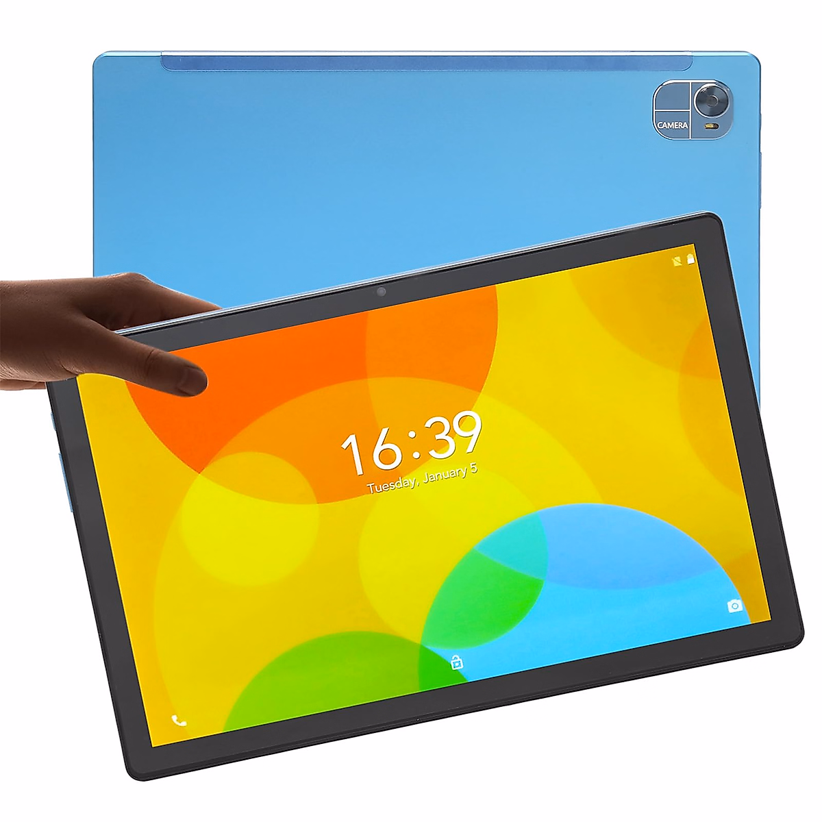 EBTOOLS 10.1 Inch 2 in 1 Tablet with Keyboard, 5G WiFi, 12GB RAM 256GB ROM, 1920x1200 Full HD Touchscreen, Dual Cameras, Multifunctional for11.0 (US Plug)