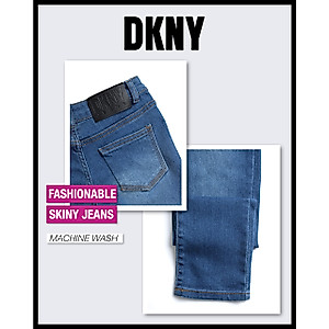 DKNY Girls’ Jeans - Super Stretch Denim Jegging Jeans - Casual Skinny Jeans for Girls (7-14), Size 8, Bleeker 2
