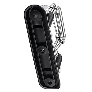 QMARK 2 Pack Electric Fence Corner Insulator, End Insulator with Buckles for Polytape up to 1.7 Inch (45 mm), Wood Post Tape Connector (2 Buckles)