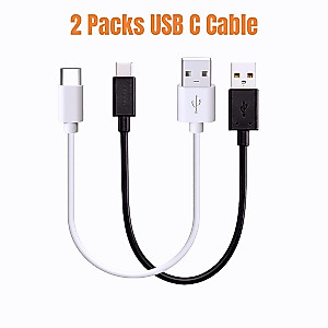 KUBOJSDLZ 2-Packs Fast Charge Cable, 1 Feet USB-C Charging Cable for Sony WH-1000XM5 WH-1000XM4 WF-1000XM4 WH-1000XM3 WH-XB910N WI-C200 WI-XB400 Beats Studio Pro