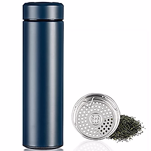 PARACITY Insulated Water Bottle,17 oz Stainless Steel Thermos, Double Wall Vacuum Simple Modern Water Bottle, Metal Water Bottle Keeps Hot for 12 Hrs, Cold for 24 Hrs, for Coffee, Drinks