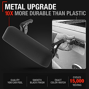 TRUBUILT1 AUTOMOTIVE Tailgate Handle Assembly - Compatible with 1998-2011 Ford Ranger - Liftgate Latch Exterior Rear Handle - Textured Metal - OEM 1L5Z9943400AAA, 1L5Z-9943400-AAA