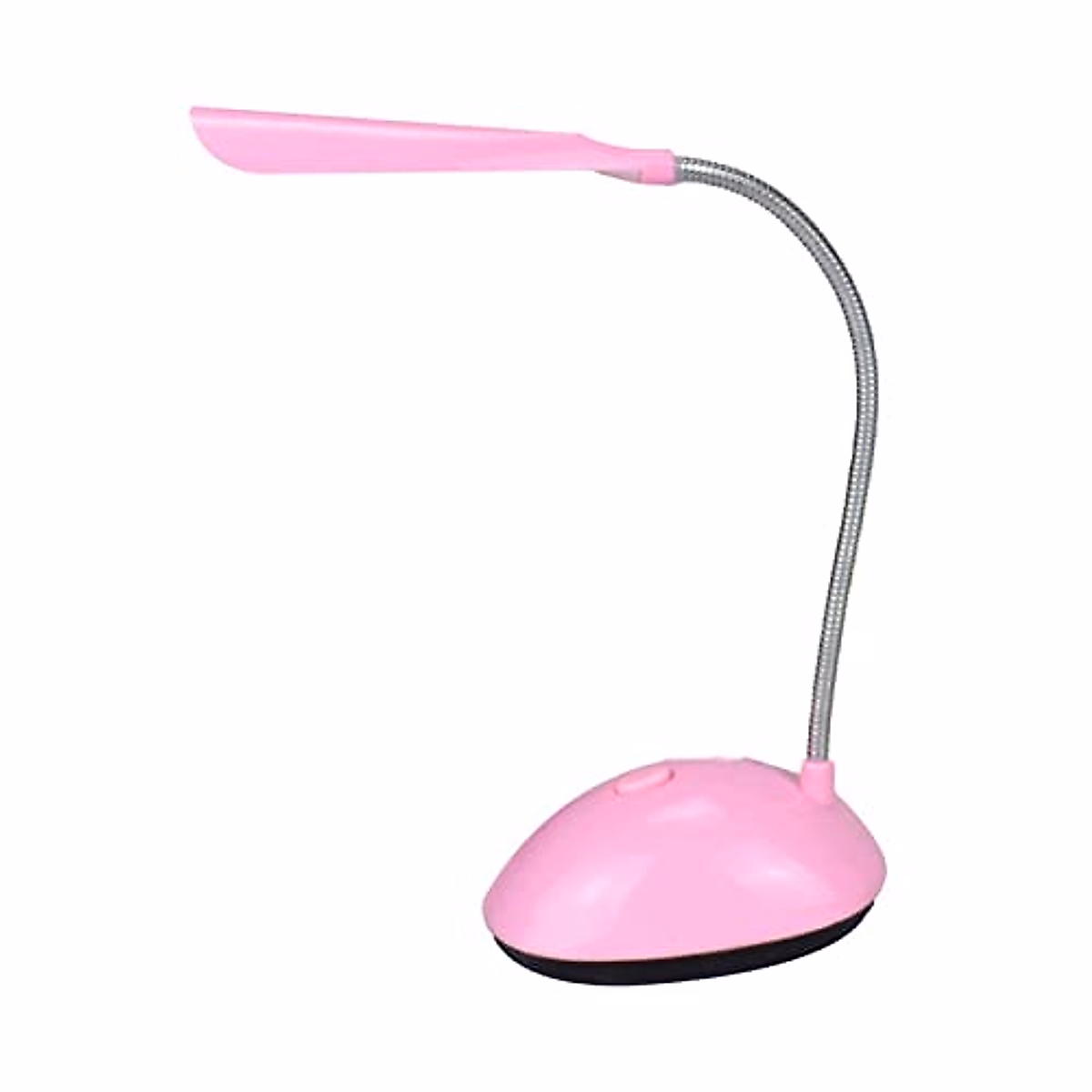 curfair LED Desk Light Plastic Adjustable Flexible Table Lamp Battery Operated Durable Pink