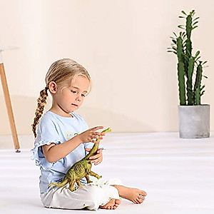 RECUR 13" Brachiosaurus Dinosaur Toys Jurassic Figure Toy for Kids World Safe Odorless Hand-Painted Figurines Realistic Design Replica Collectors Gift Ages 3 +