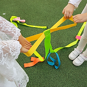 Safety Walking Rope with Colorful Handles for Up to 6 Children,10 Children and 12 Children-Perfect for Daycare Schools and Teachers.