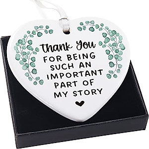 Thank You Gifts for Teacher Leader Friends, Teacher Appreciation Gratitude Gifts Keepsake Card Ornaments Hanging Decor Sign HP002