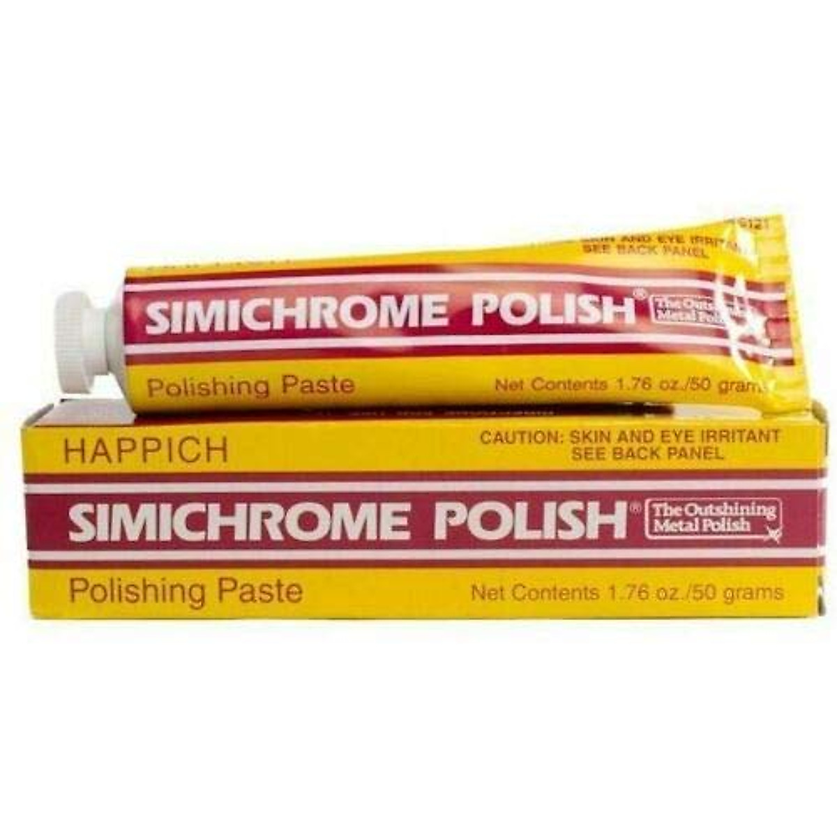 6 Pack Simichrome Polish 1.76 oz Happich Metal Polishing Paste 390050 Bakelite Test