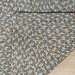 SAFAVIEH Braided Collection 2'3" x 6' Multi BRD170A Handmade Country Cottage Reversible Cotton Runner Rug