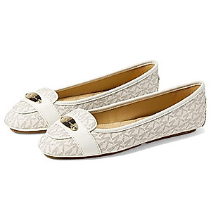 Michael Kors Women's Moccasin Espadrille Wedge Sandal, Vanilla, 12