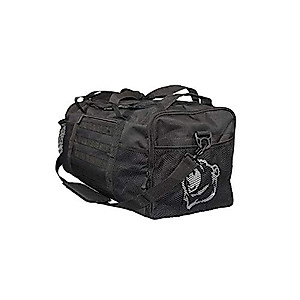 Beastpowergear Gym Duffle Bag- Workout, Boxing, MMA, Sports Bag with Shoes Compartment and Adjustable Shoulder Strap for Men and Women (Black)