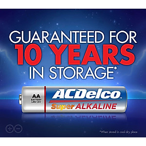 ACDelco 100-Count AAA and AA Batteries | Maximum Power Super Alkaline