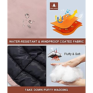 maoo garden Girls Winter Coats Heavyweight Waterproof Jacket Mid-Length Fur Hooded Parka 2017 Pink 5-6Y