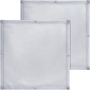 Baquler 2 Pcs Fluorescent Light Covers 2 x 2 ft Light Filter Magnetic Light Covers for Ceiling Lights Classroom Ceiling Light Cover Classroom Light Filters for Ceiling Classroom (Gray)
