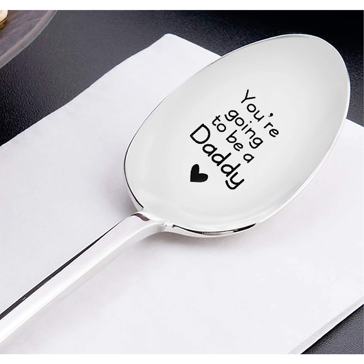 You're Going to Be a Daddy Spoon - Baby Announcement Spoon -Tell Your Husband You Are Expecting with This Adorable Spoon- Engraved Unique Gift - Spoon Gift # A17