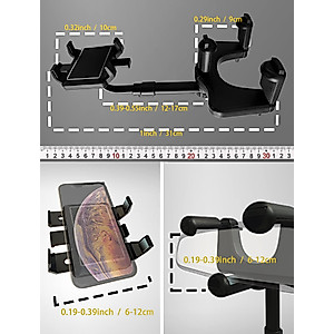 360°Rotatable and Retractable Car Phone Holder, Multifunctional Adjustable Mount, Universal Rearview Mirror Phone Holder for All Mobile Phones