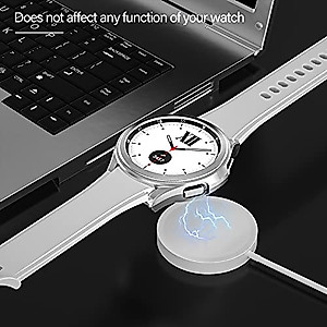 [4+4 Pack] BHARVEST for Samsung Galaxy Watch 4 Classic 46mm Screen Protector and Case, 4 Packs Flexible TPU Frame Cover with 4 Sets Tempered Glass Protective Film for Galaxy Watch 4 Classic 46mm