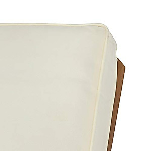 Christopher Knight Home Carlos Outdoor Acacia Wood 3 Piece Chaise Lounge Set, Teak Finish, Cream