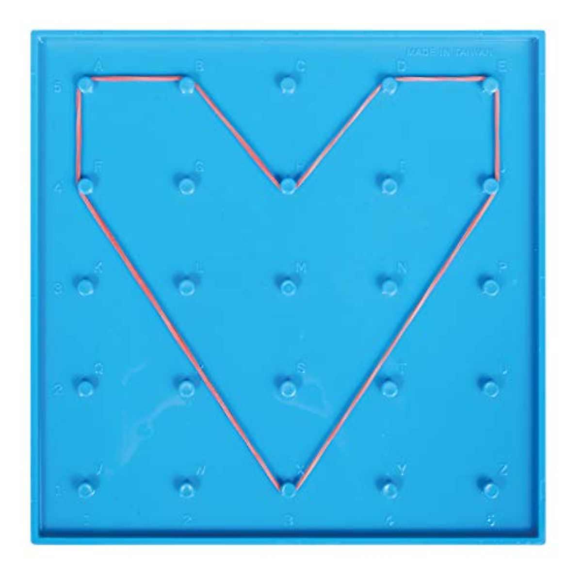 edxeducation Double-Sided Geoboards - 5 x 5 Grid/24 Pin Circular Array - Set of 6 - Includes Rubber Bands - Ideal for Ages 5+ - Geometry Math Manipulative - Teach Angles and Symmetry